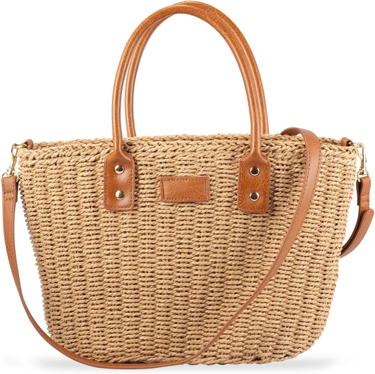 Straw Bag for Women - Handmade Women's Straw Purse Bag - Adjustable ...