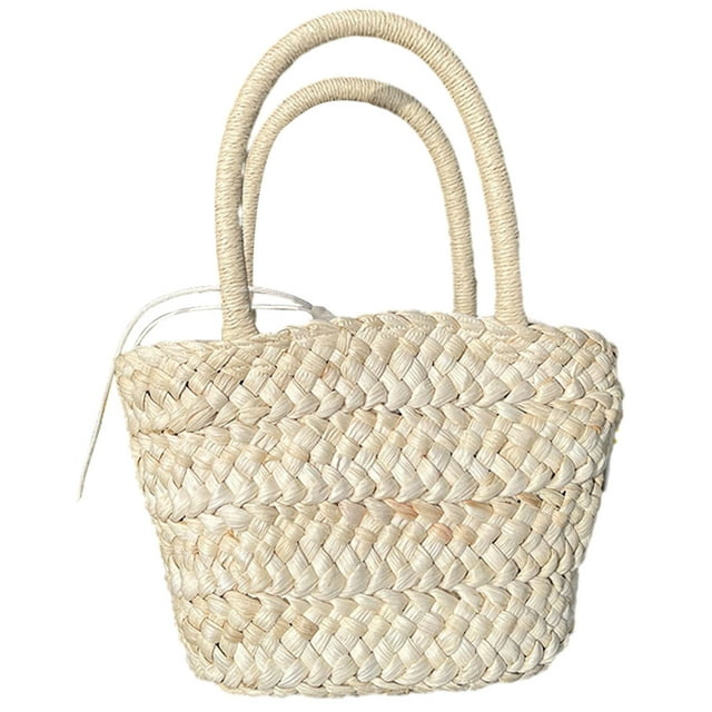 Straw Bags for Women, Hand-woven Straw Small Hobo Bag Tote Retro Summer ...