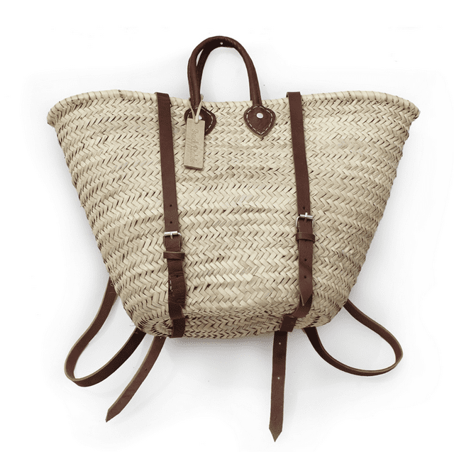 Straw Baskets Backpack V2 French Baskets - Walmart.com