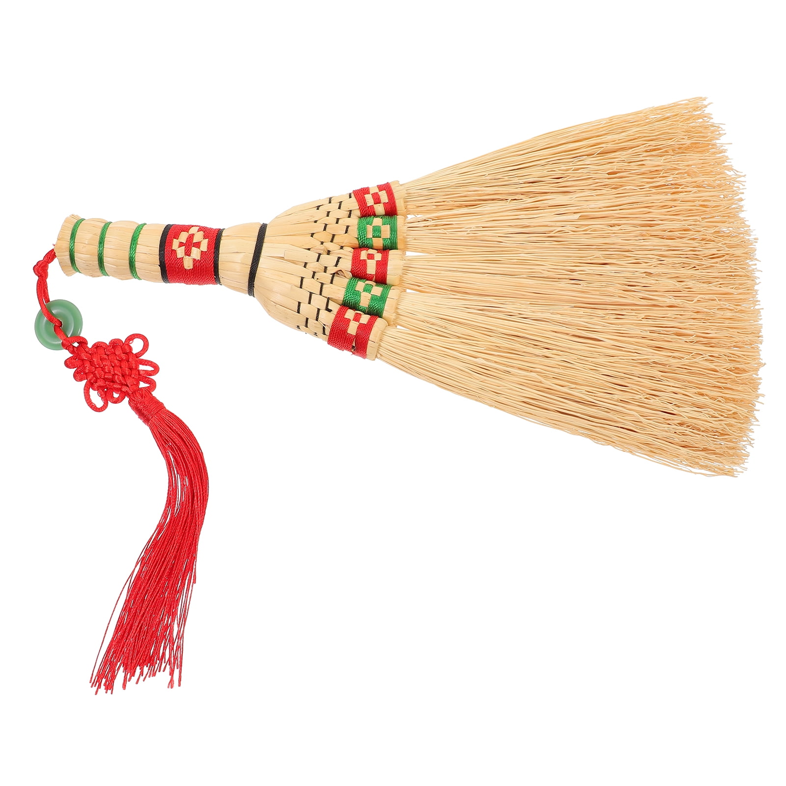 Khaki Corn Broom for Festival with Short Handle for Home Use 7.5 ...