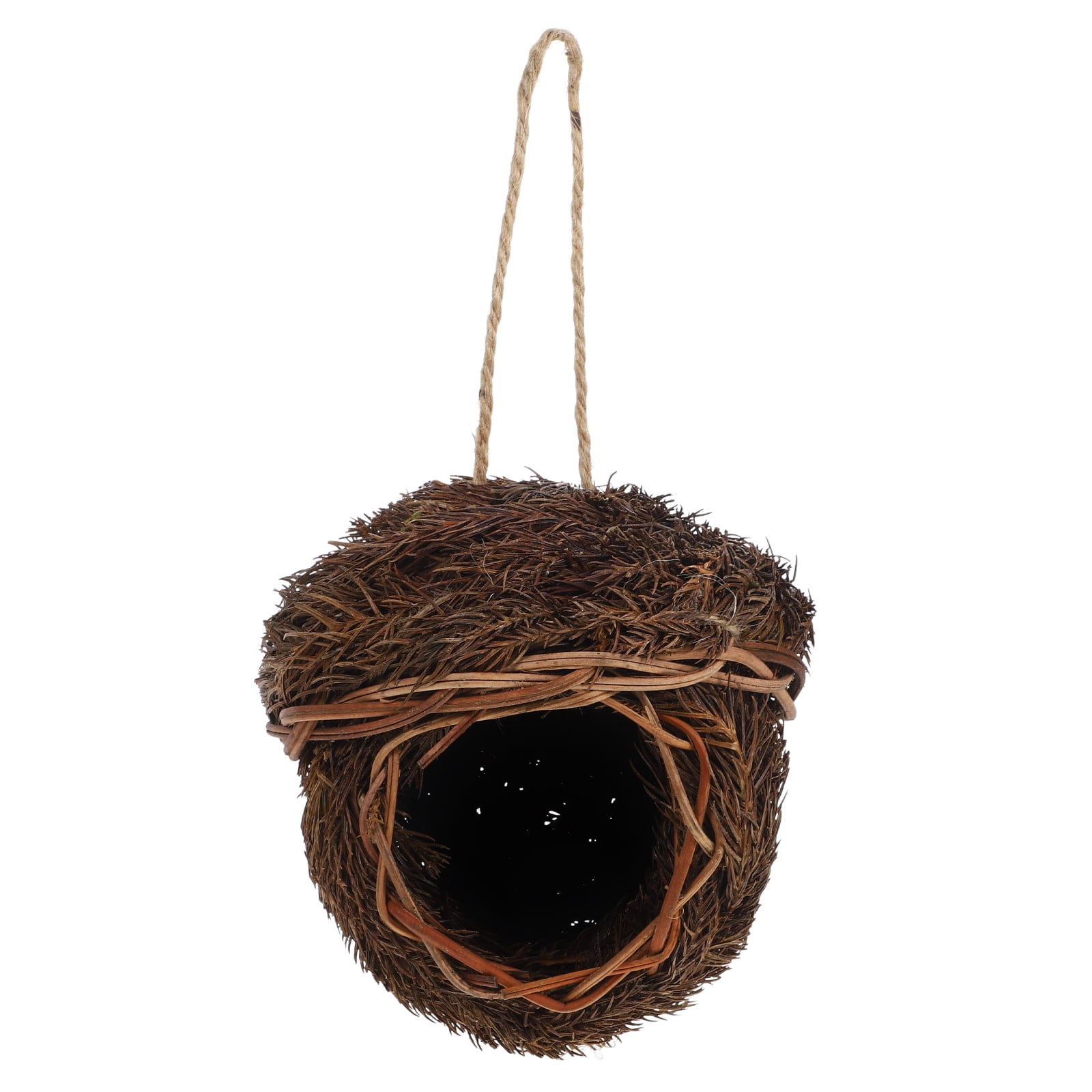 Straw Bird's Nest Swing Birdhouses Weave Breeding Hummingbird - Walmart.com