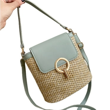 Gocvo Large Straw Beach Bag for Women, Summer Woven Tote, Shoulder ...