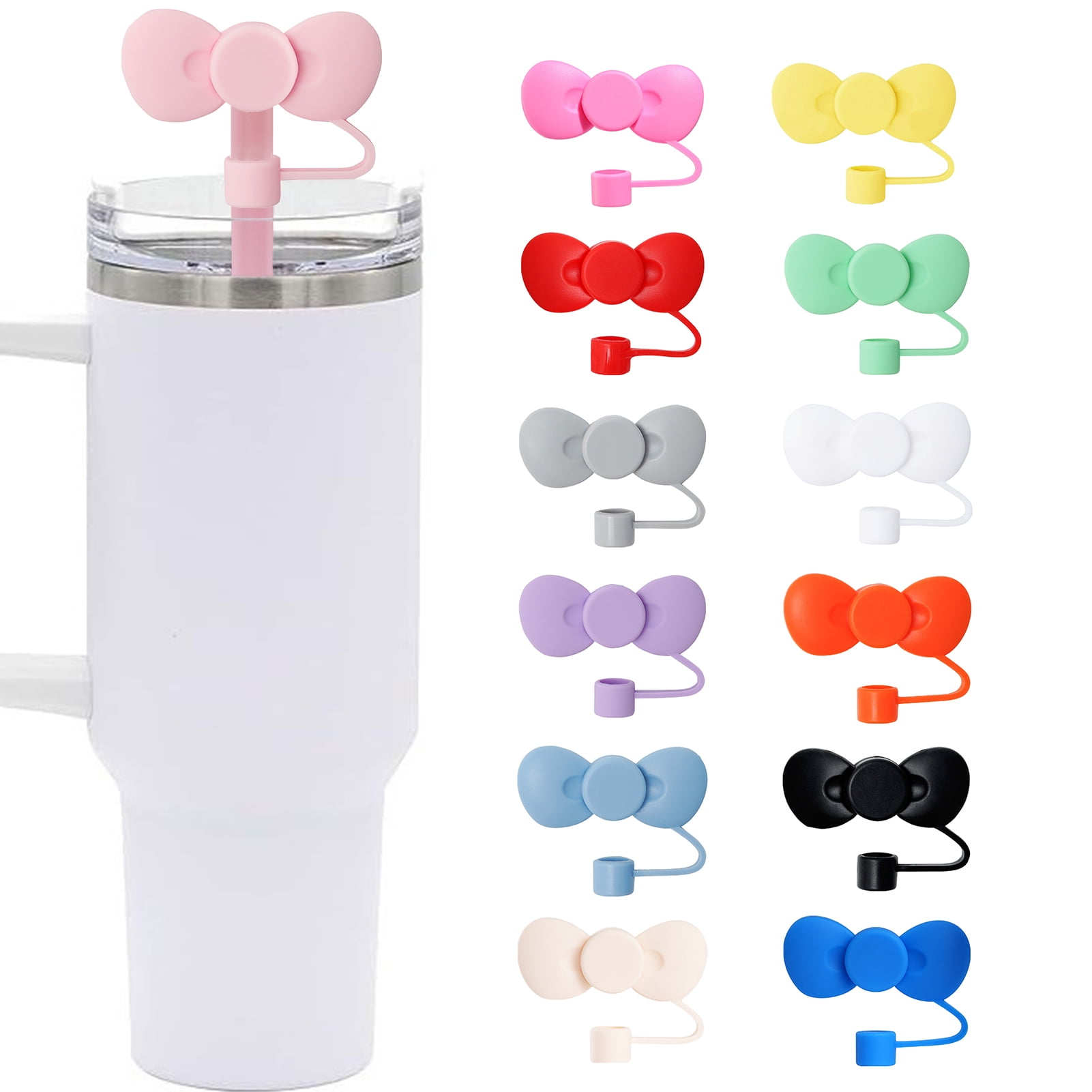 Straw Cap Bow Shape 10mm Dust-Proof Leak-proof Reusable Food Grade ...