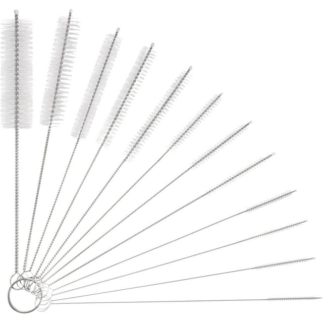 Straw Cleaner, 12 Pcs Pipe Cleaner Brush Set 8 Inch Straw Bottle ...