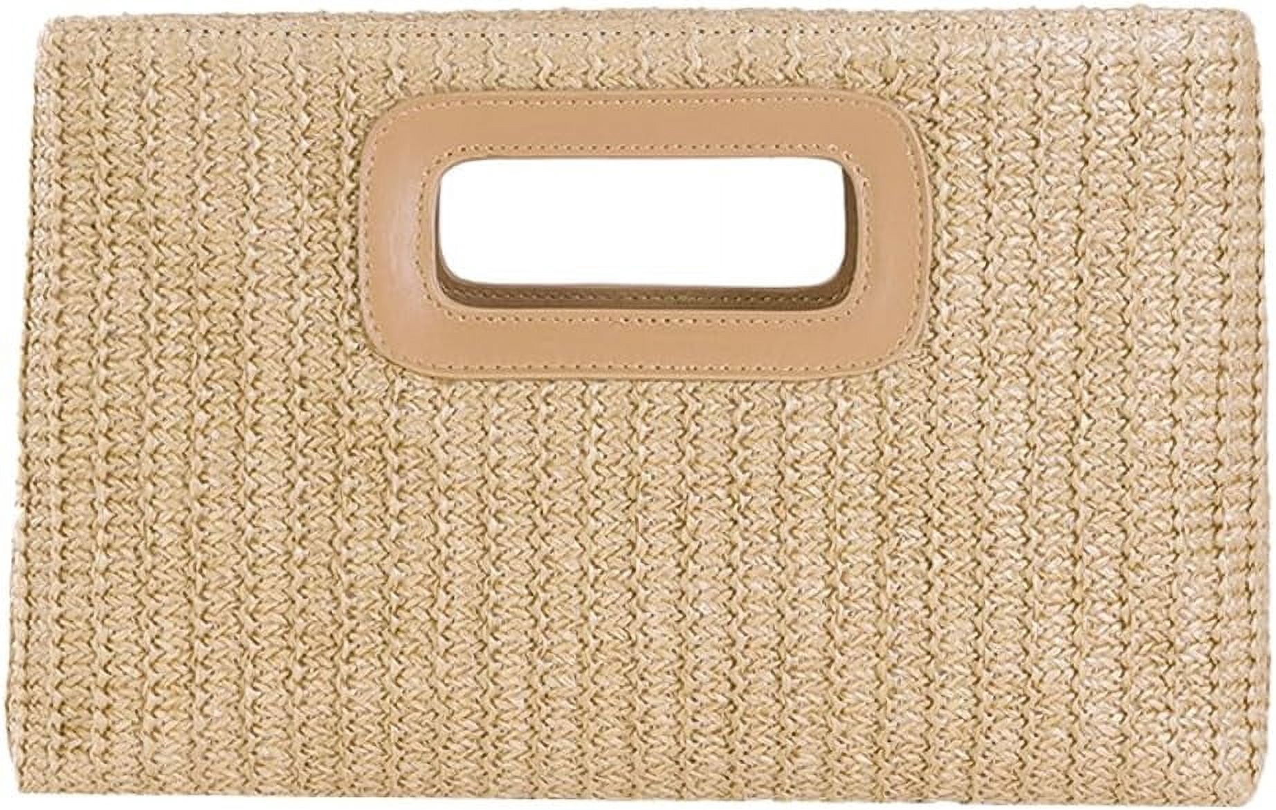 XmhyTop-A Straw Clutch Handbag, Women Straw Tote Purse Envelope Bag ...