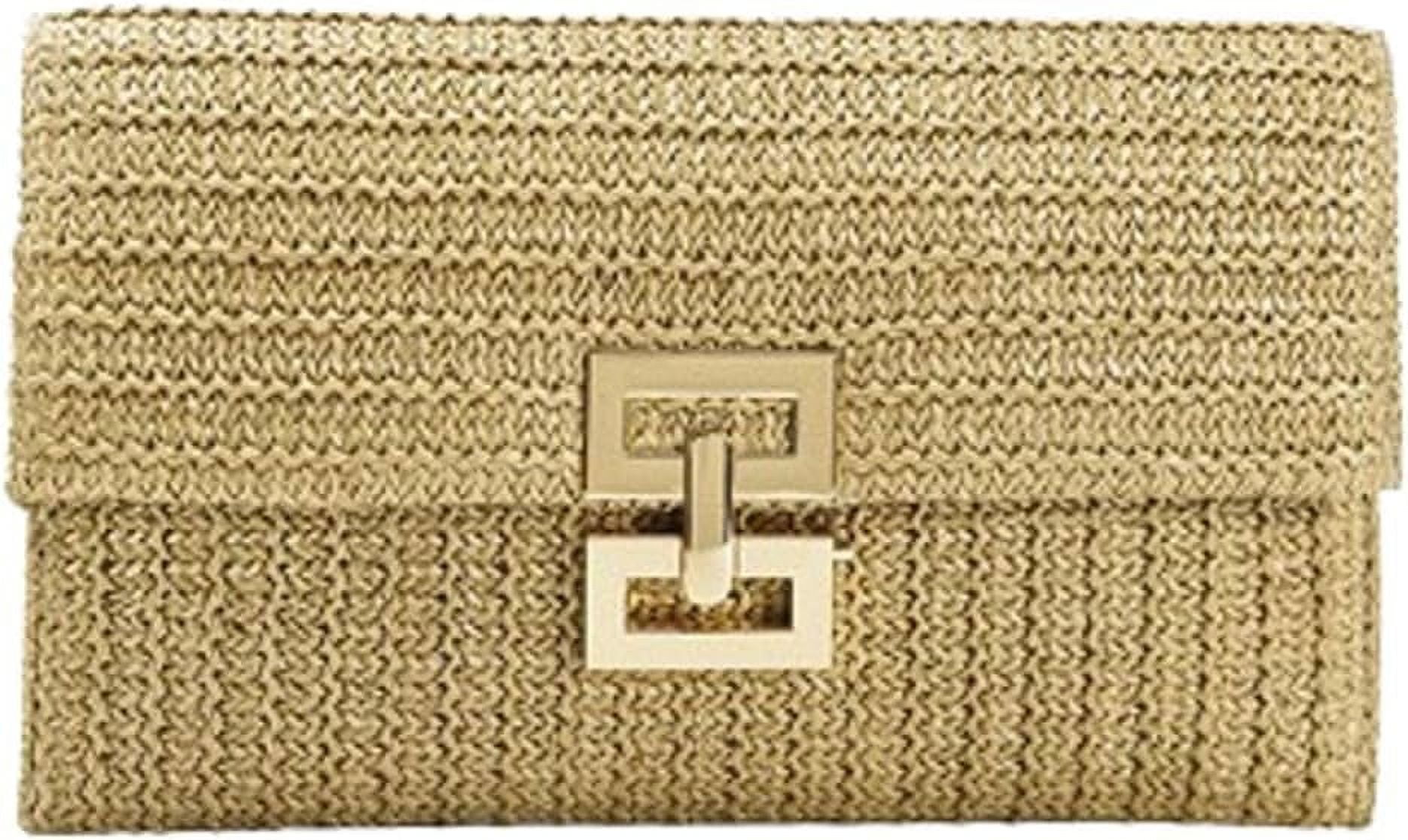 Straw Clutch Purses for Women Vintage Summer Straw Beach Bag Woven ...
