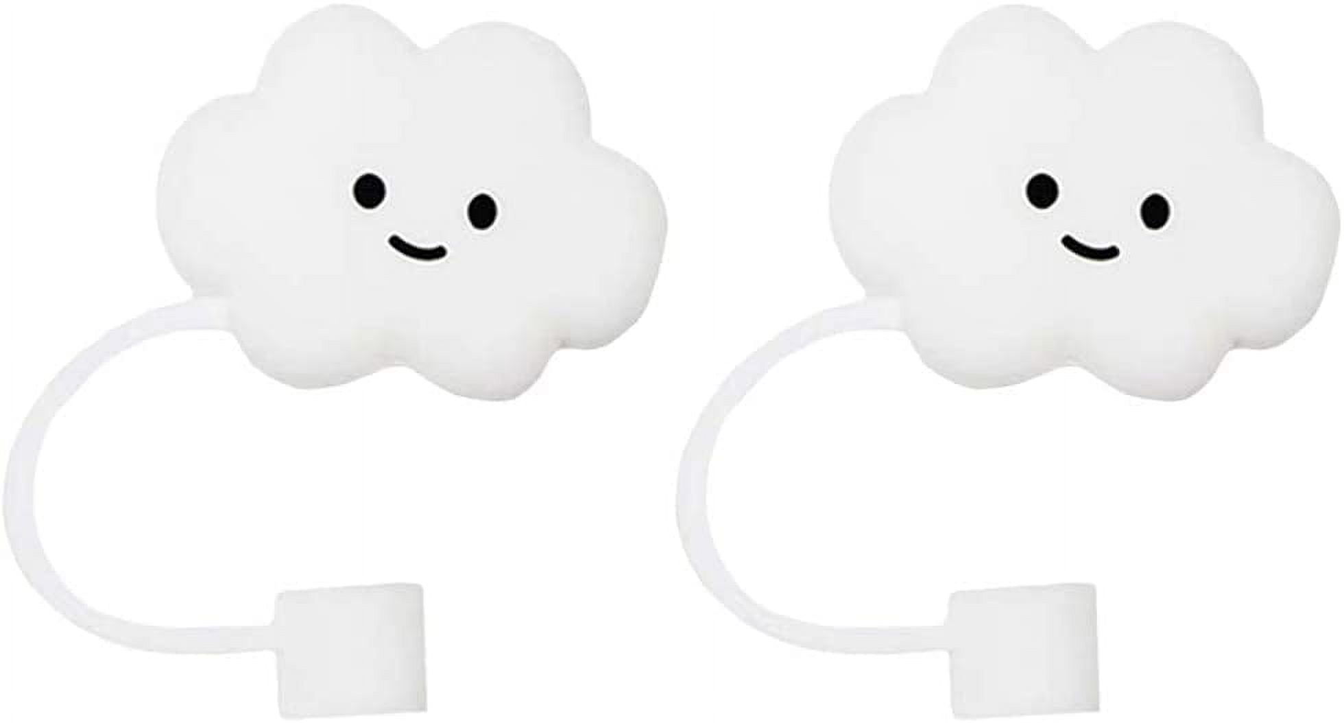 Metal Straw 2Pcs Straw Covers Cap Silicone Cloud Shape Straw Tips Cover ...