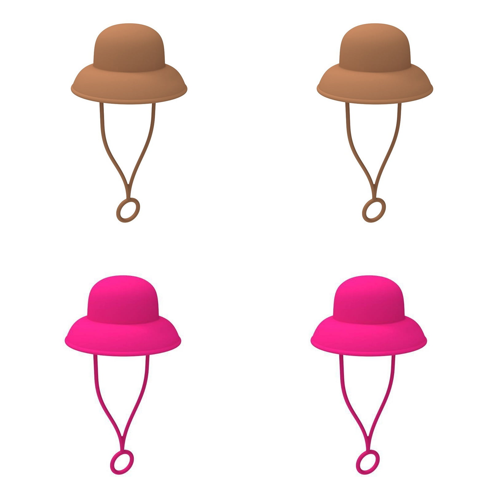 Straw Cover 4pcs Cowboy Hat Straw Cover for Cup Decor 10mm Reusable ...