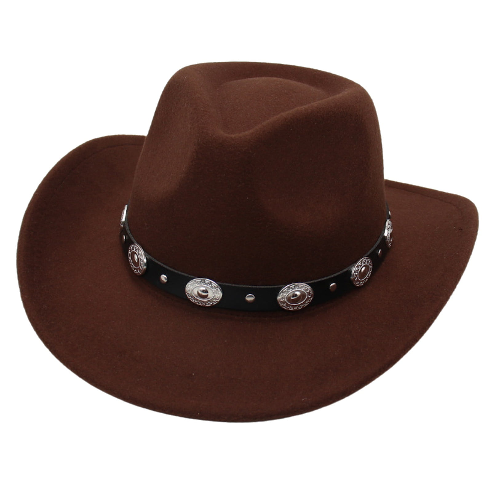 Straw Cowboy Hat Wide Brim Sun Hat For Men Women With Chin Strap Bull ...