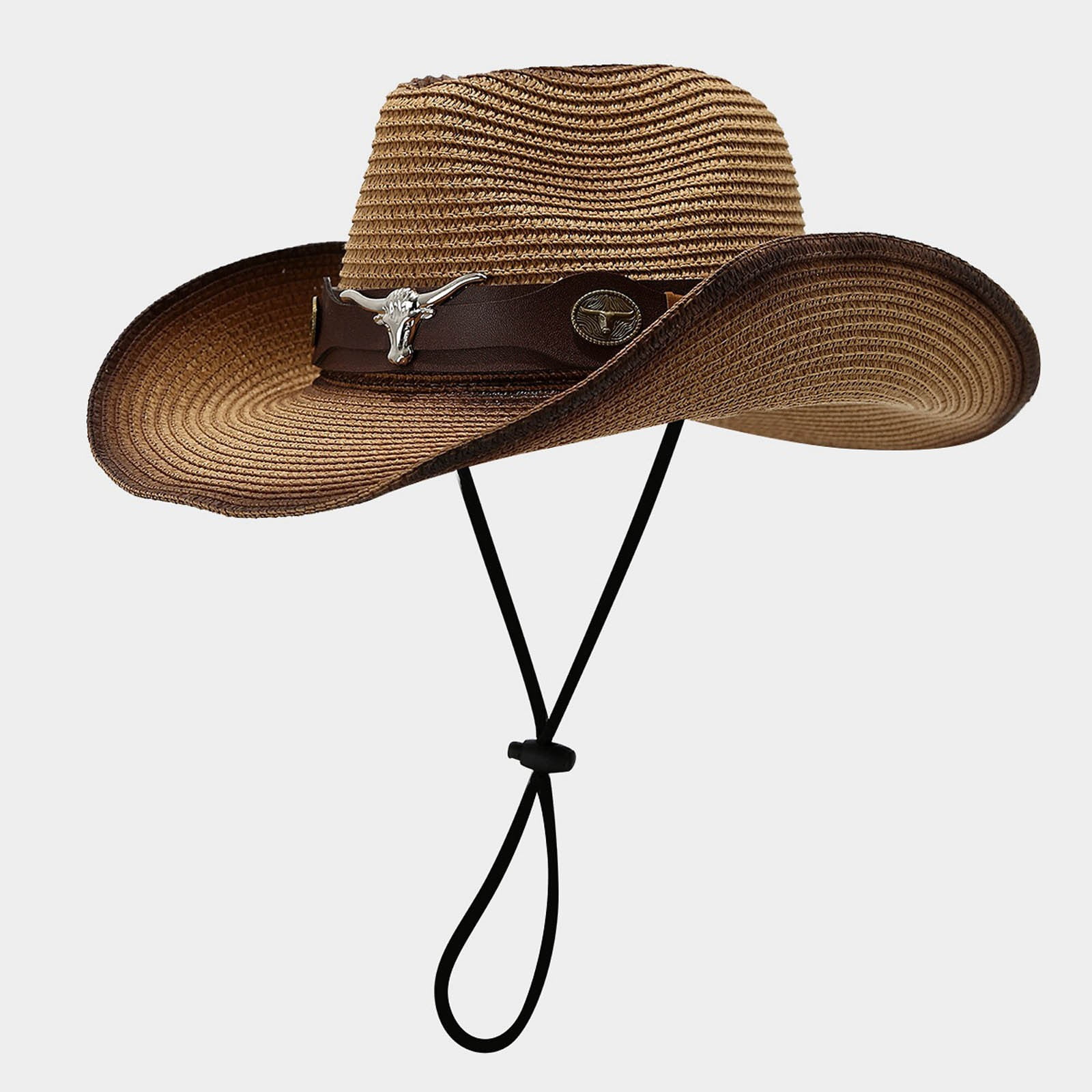 Straw Cowboy Hat for Men And Women Western Cowgirl Hats with Shapeable ...