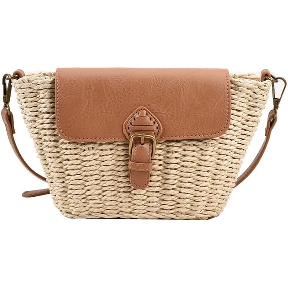 Straw Crossbody Bags for Women, Straw Clutch Bag Handmade Woven Straw ...
