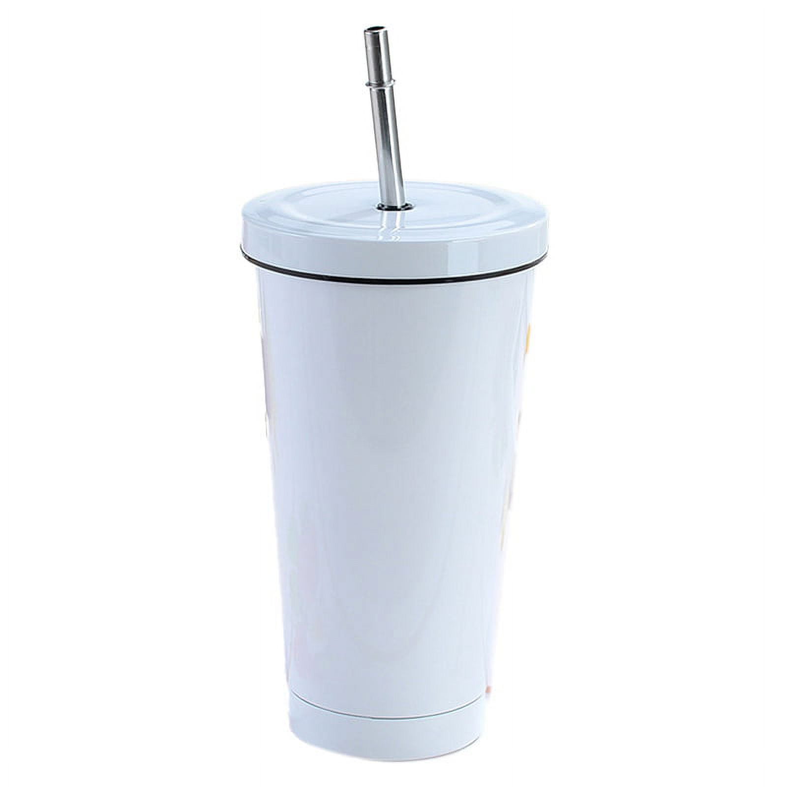 Straw Cup Stainless Steel 304 Double-Layer Vacuum Insulation Coffee Car ...