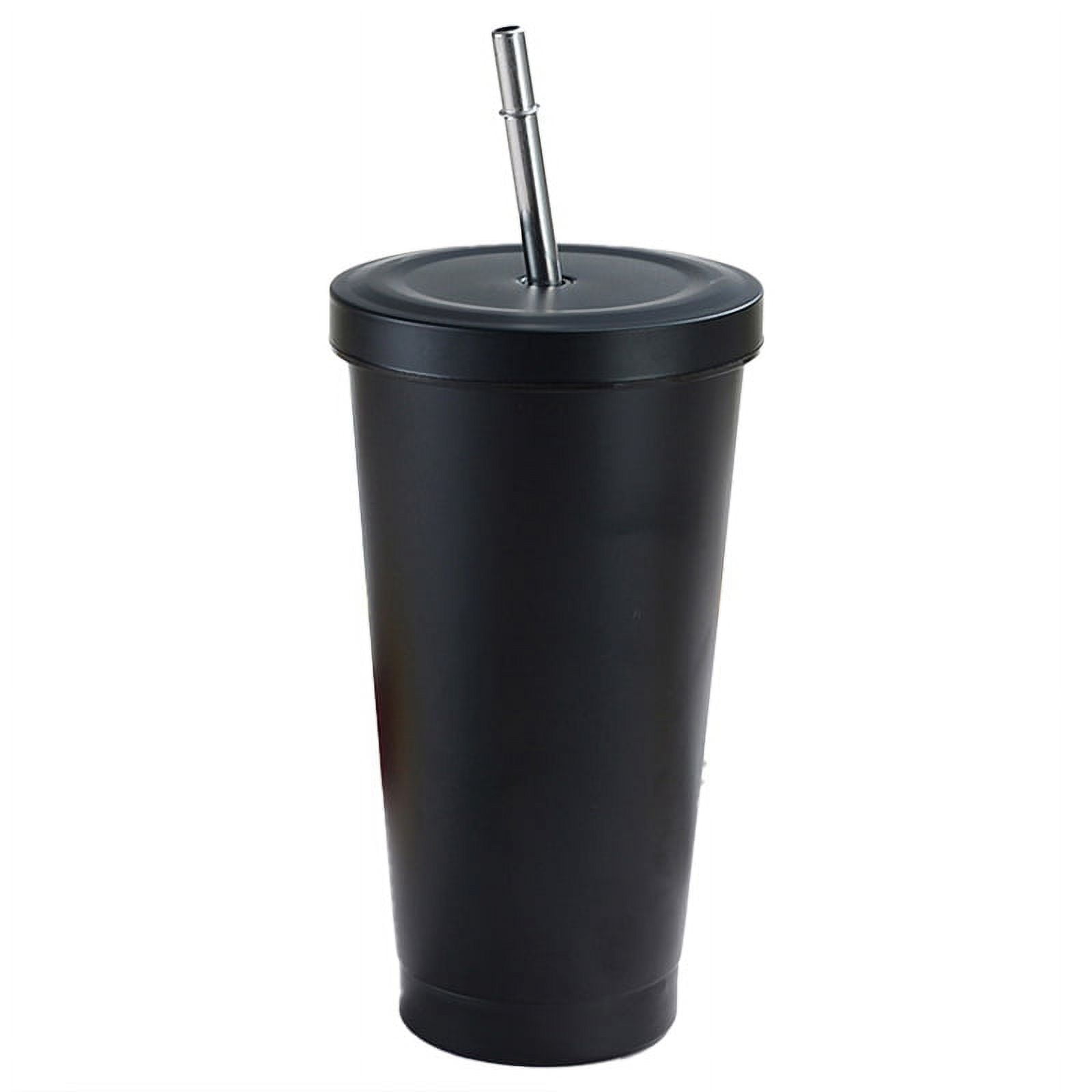 Straw Cup Stainless Steel 304 Double-Layer Vacuum Insulation Coffee Car ...
