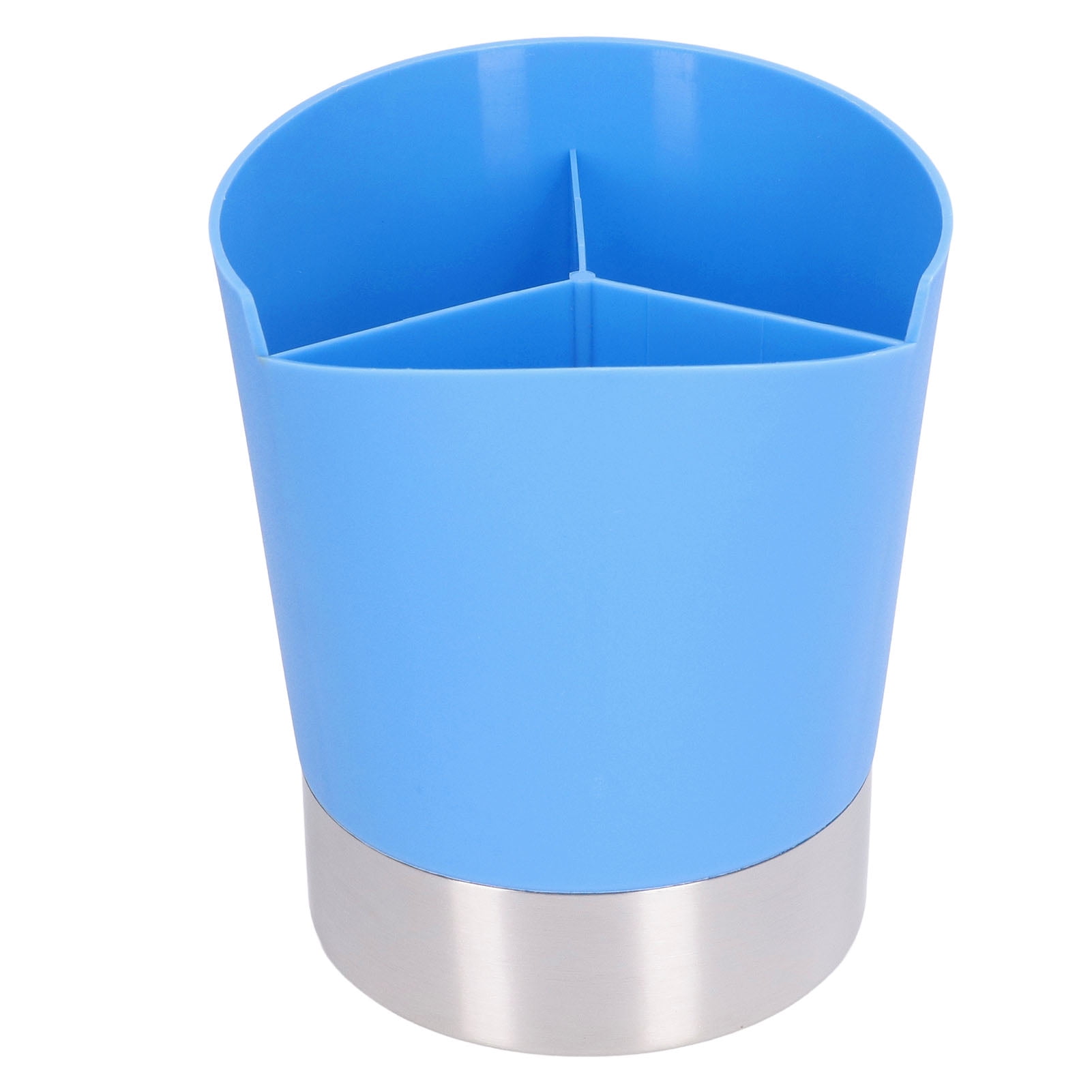 Straw Dispenser Blue Sturdy Durable 3 Compartments Stable Wide ...