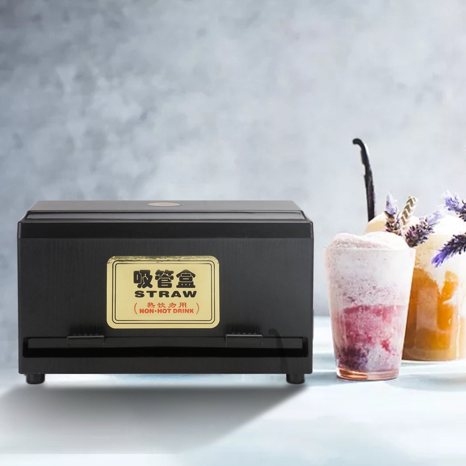 Straw Dispenser Holder Drinking Container Storage BoxDispenser Holder ...