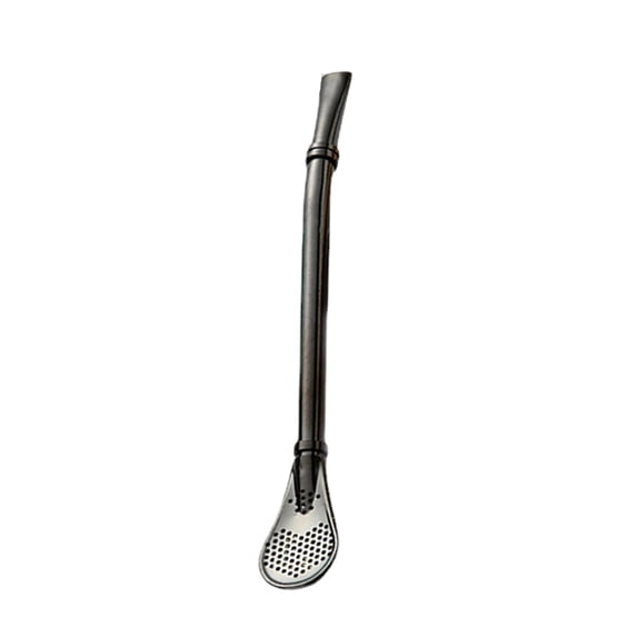 Straw Filter Spoon 304 Stainless Steel Food Grade 2 in 1 Long Handle ...