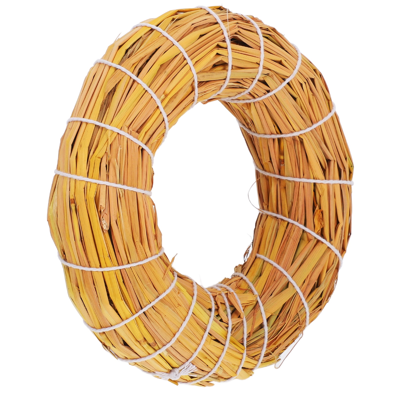 SOPOTUTU Beige Straw Wreath Base for DIY Holiday Decorations 20x20 cm ...
