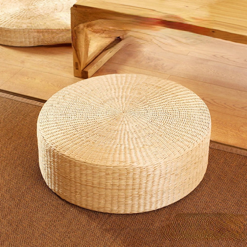 Straw Futon Cushion Tea Ceremony Home Ground Japanese Tatami Meditation ...