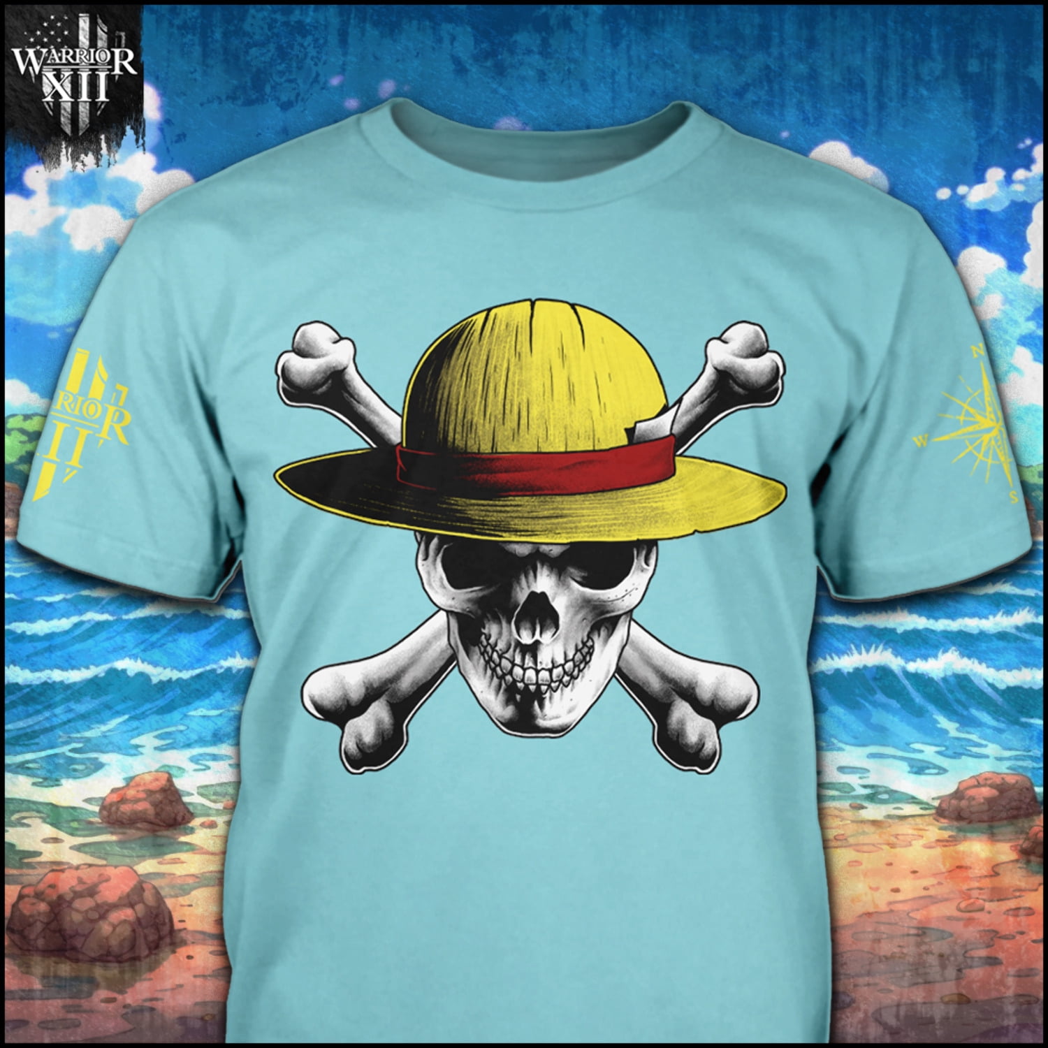 Straw Hat Jolly Roger - ON SALE T-Shirt Patriotic Tribute Tee ...
