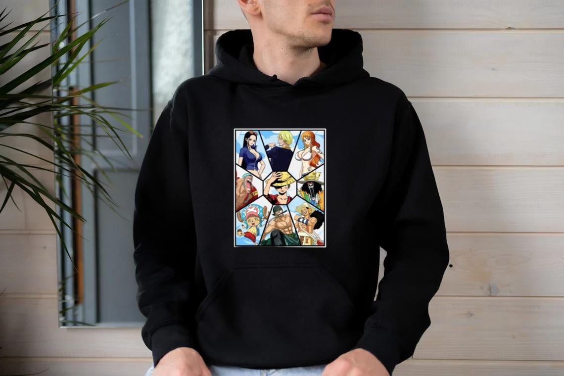 Straw Hat Pirates Anime Crew Adventure T-Shirt, for men & women, up to ...