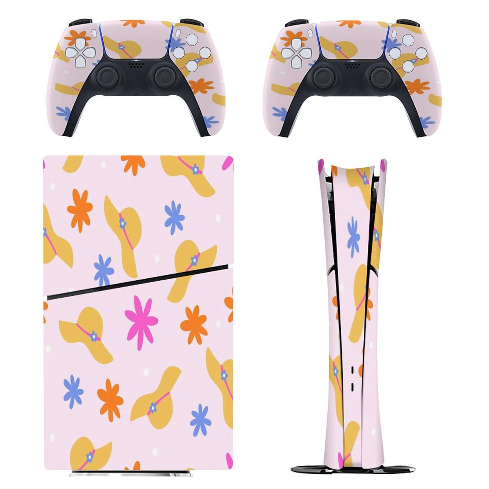 Straw Hat, Vacation PS5/PS5 Slim Digital Disc Skin Sticker For Console ...