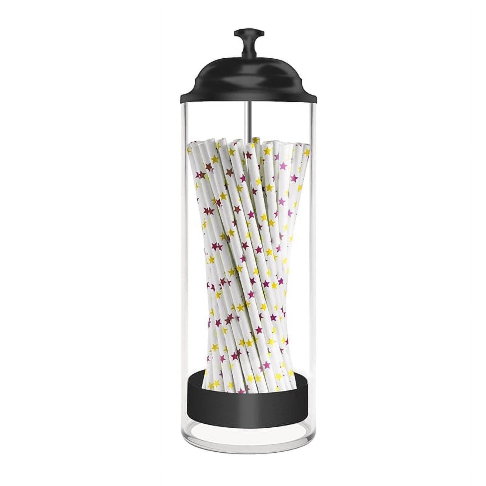 Straw Holder for Standard Size Drinking Straws, Plastic Straw Dispenser ...