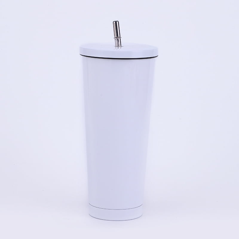 Straw Insulated Cup 304 Stainless Steel Straw Cup Double Vacuum Coffee Cup Outdoor Car Water ...
