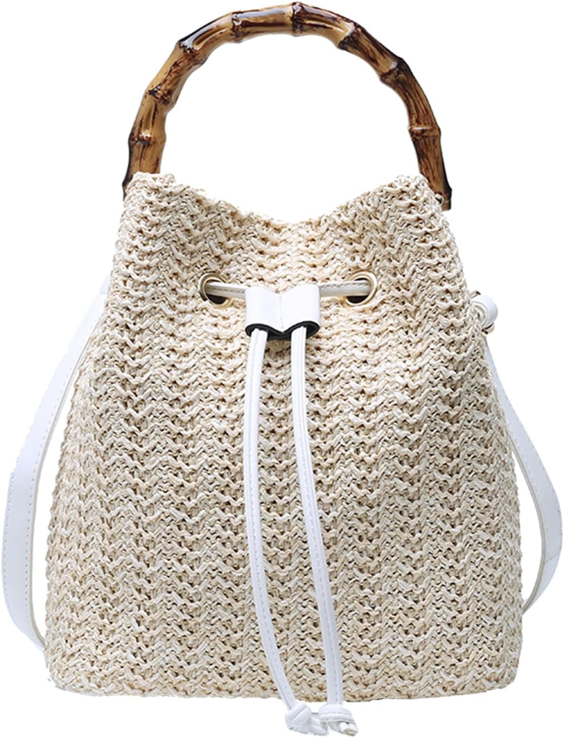 Straw Purse for Women, Summer Straw Bucket Bag Trendy Hobo Bag Straw ...