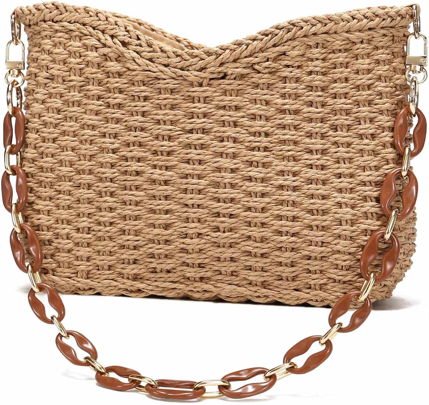 Straw Purse for Women Woven Beach Bag for Summer - Walmart.com