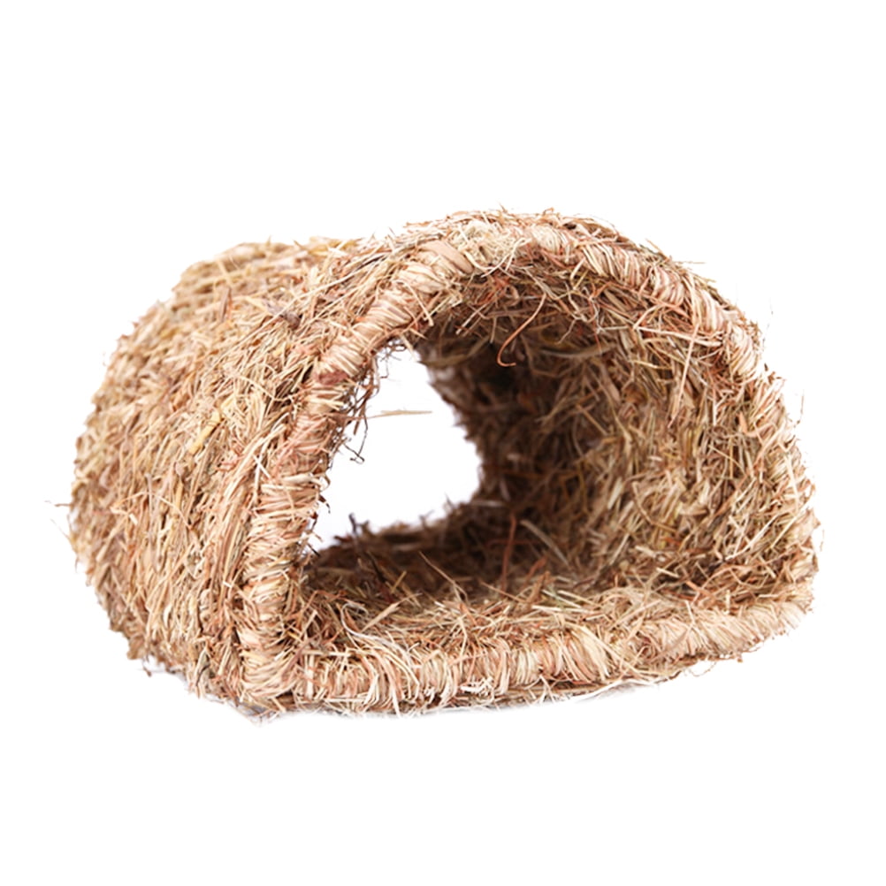 Straw Rabbit Nest Toys Tunnel for Rabbits Bunny Home Ferret - Walmart.com