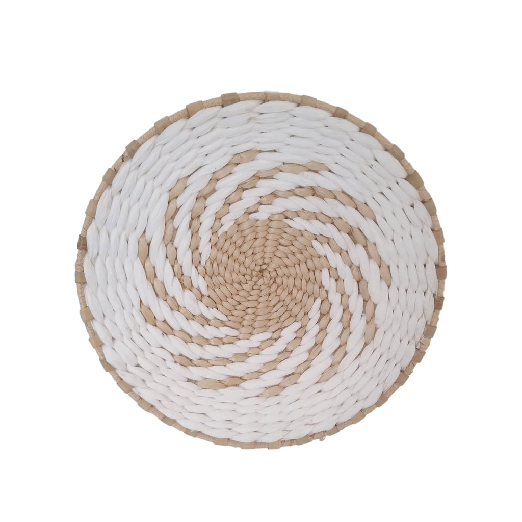 Straw Rattan Wall Decor Round Rattan Basket Wall Decoration Rattan ...