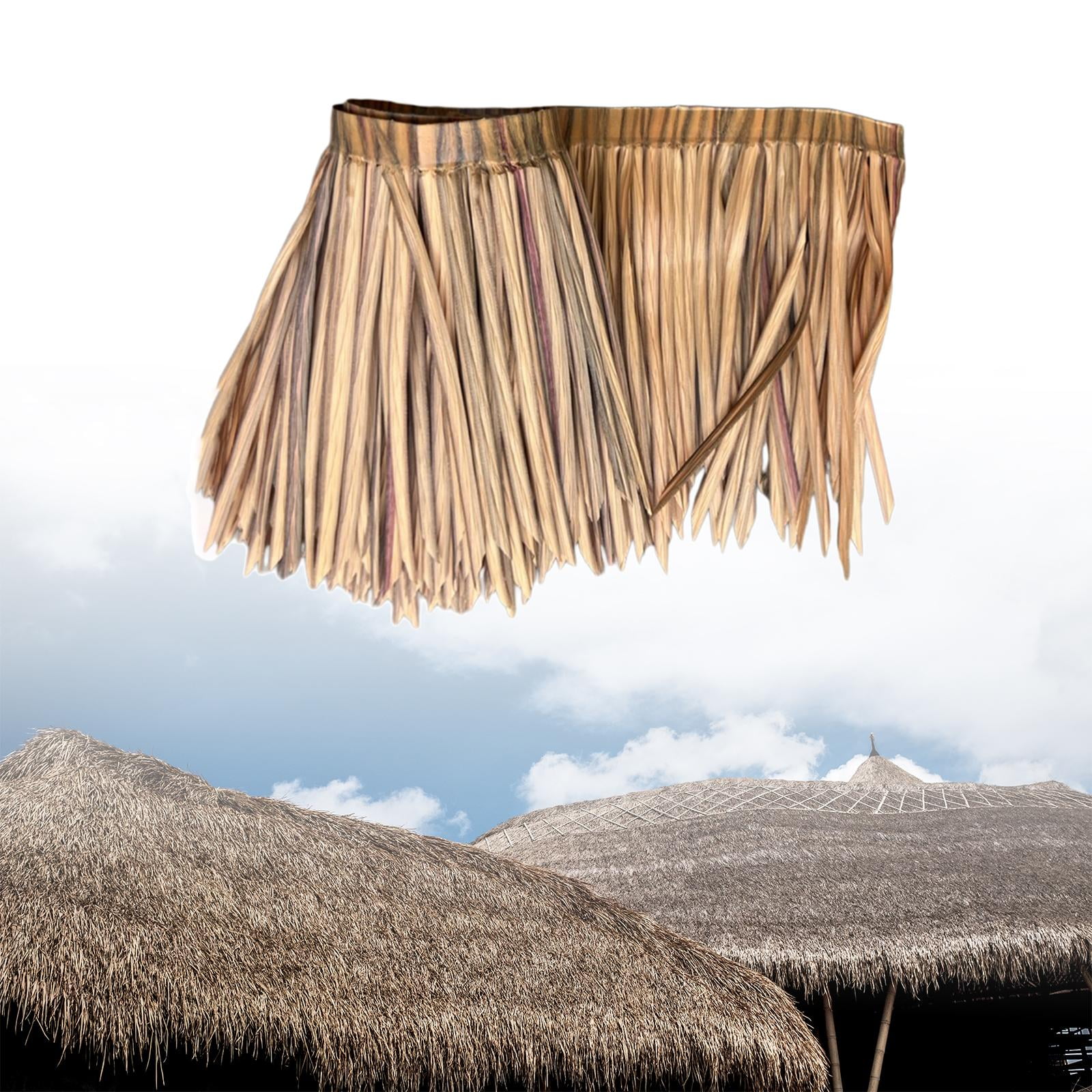 Straw Roof Thatch ,PE Synthetic Material Convenient Assemble Bar Hut ...