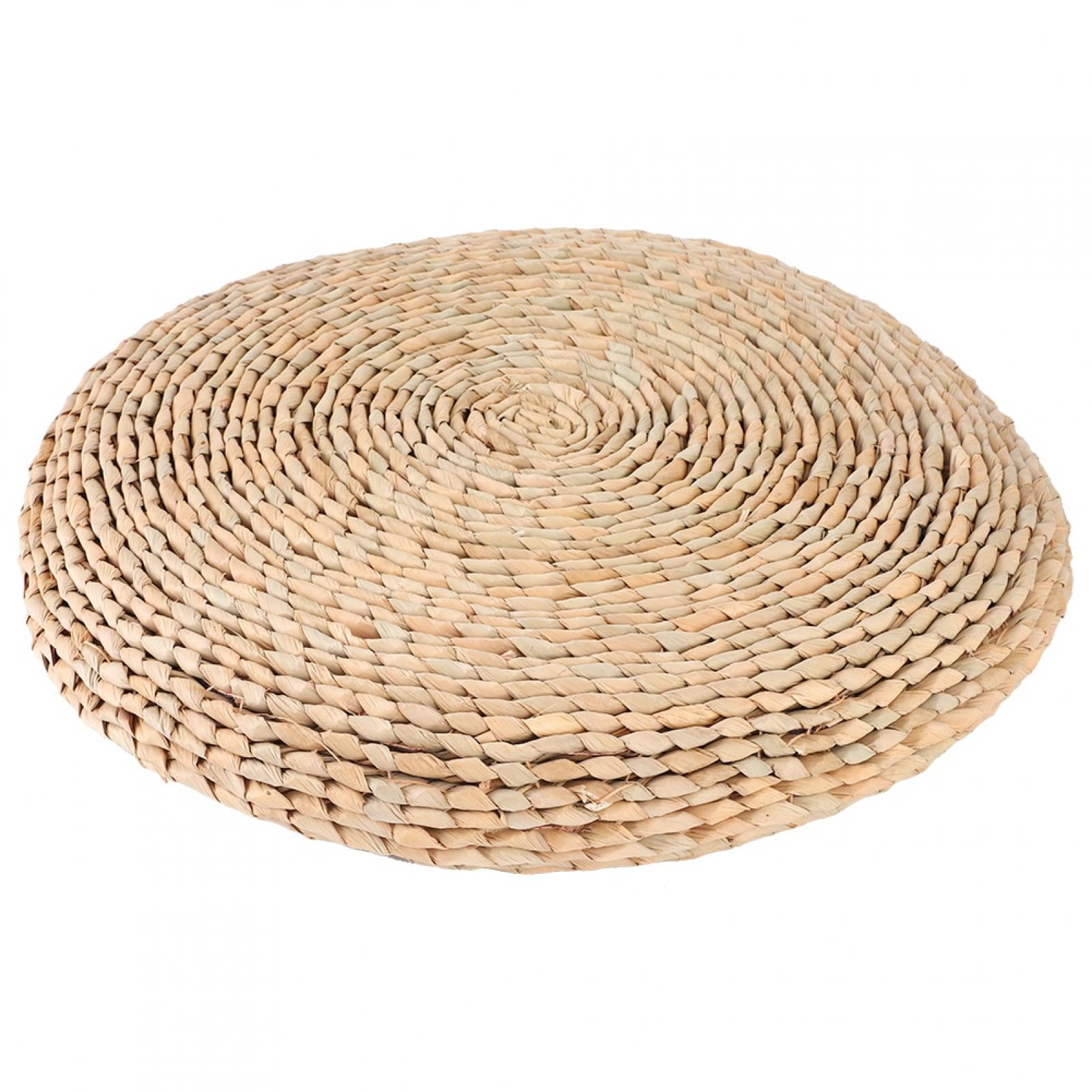 Straw Round Tatami Cushion Bay Window Pad Floor Mat for Bedroom Living ...