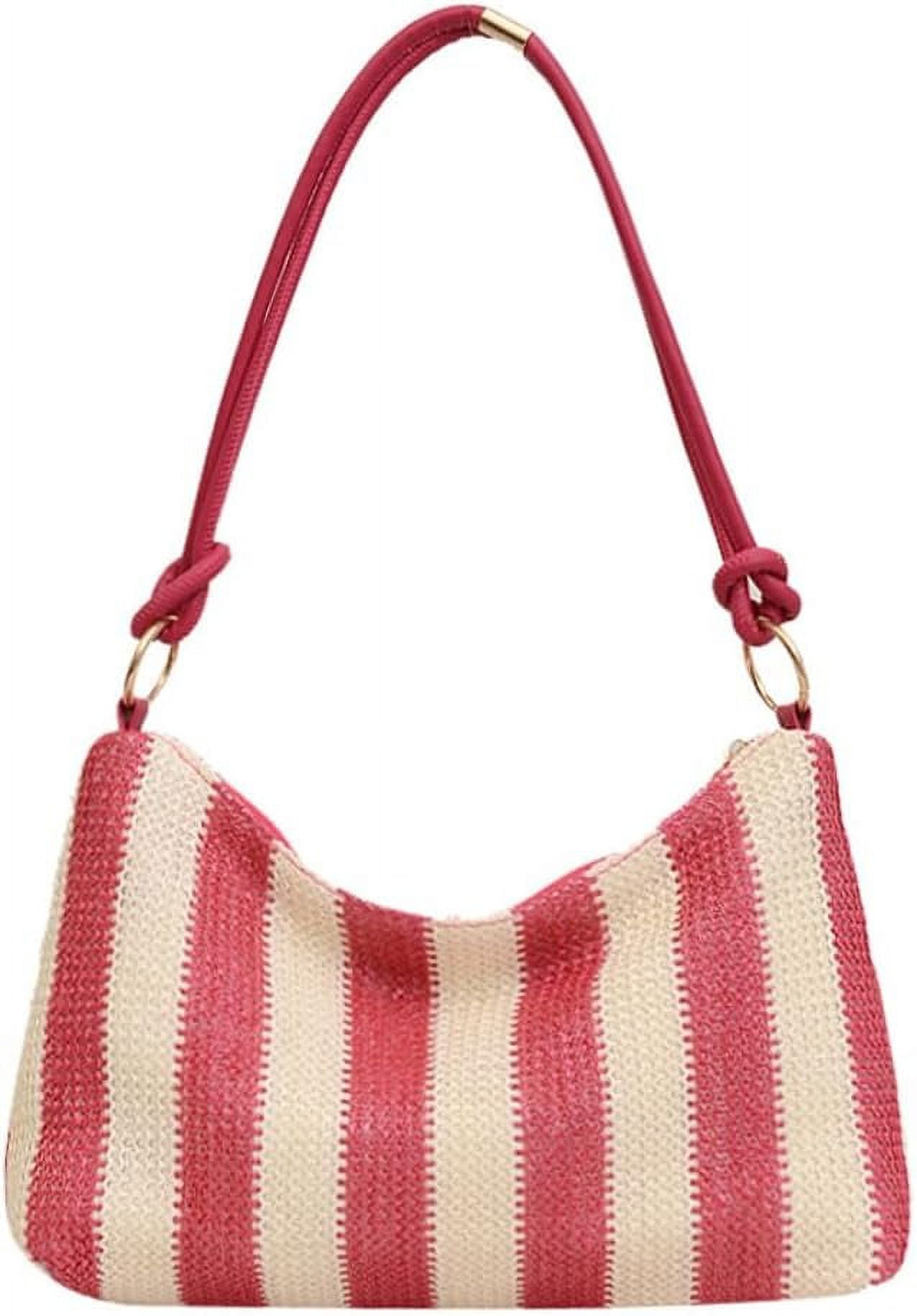 Straw Shoulder Bag Straw Purses For Women Straw Pillow Bag Rattan Beach ...