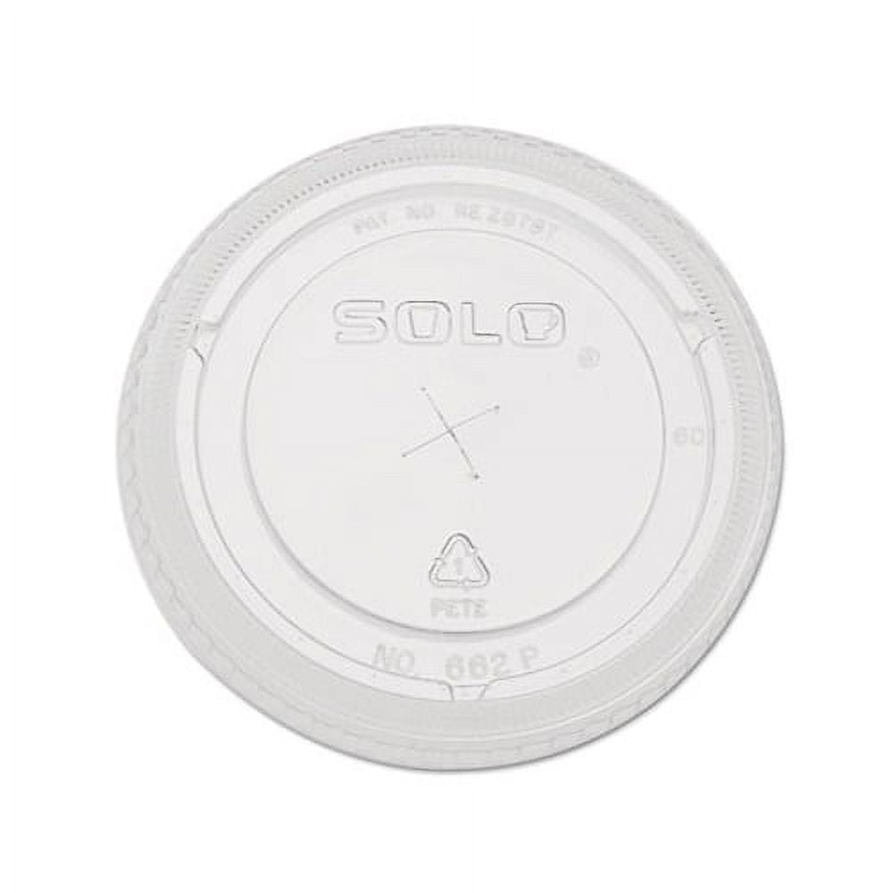 Dart Straw-Slot Cold Cup Lids, Clear, Fits 12oz Cups, 100/Pack ...