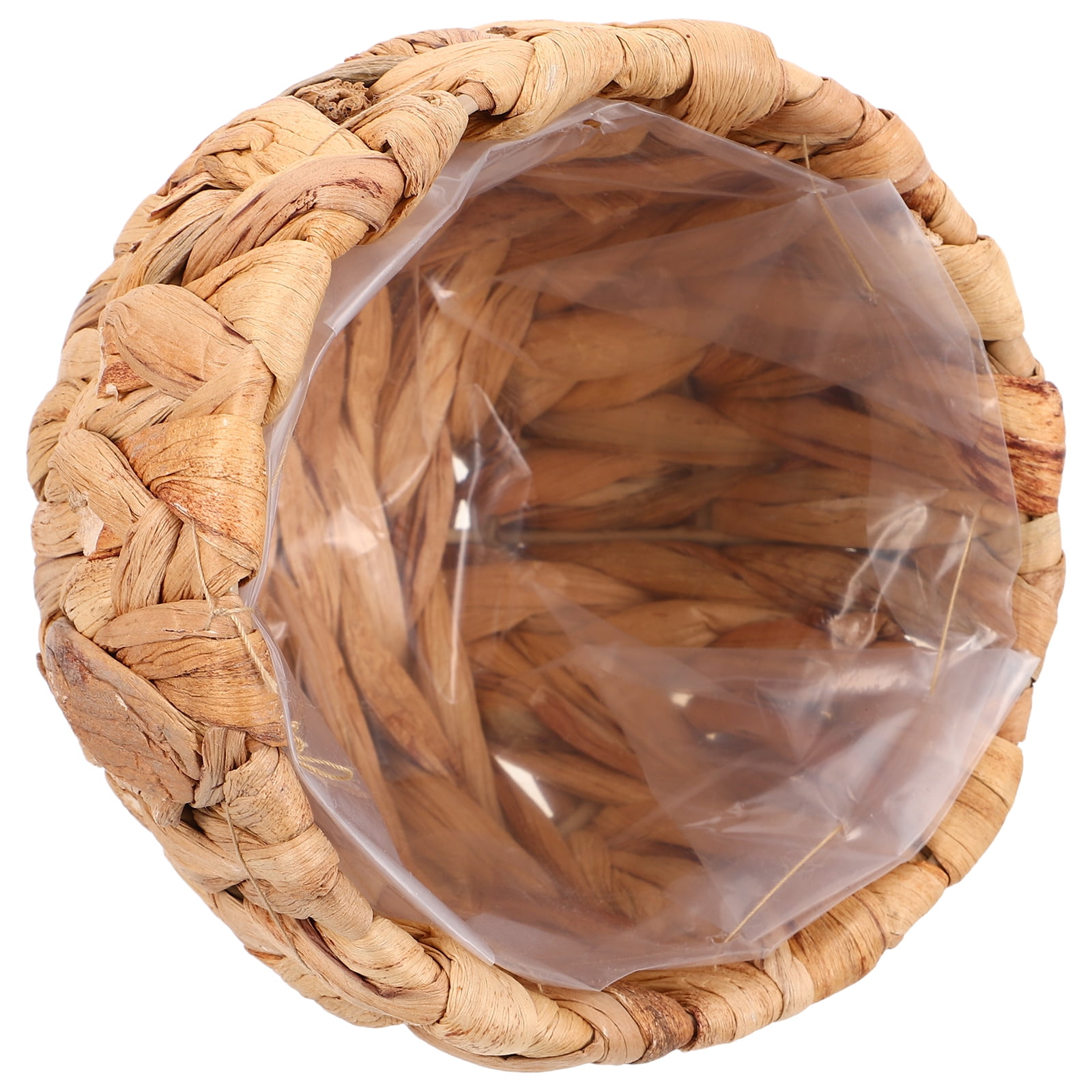 Straw Storage Basket Flower Pot Wicker Storage Basket Wicker Planter ...