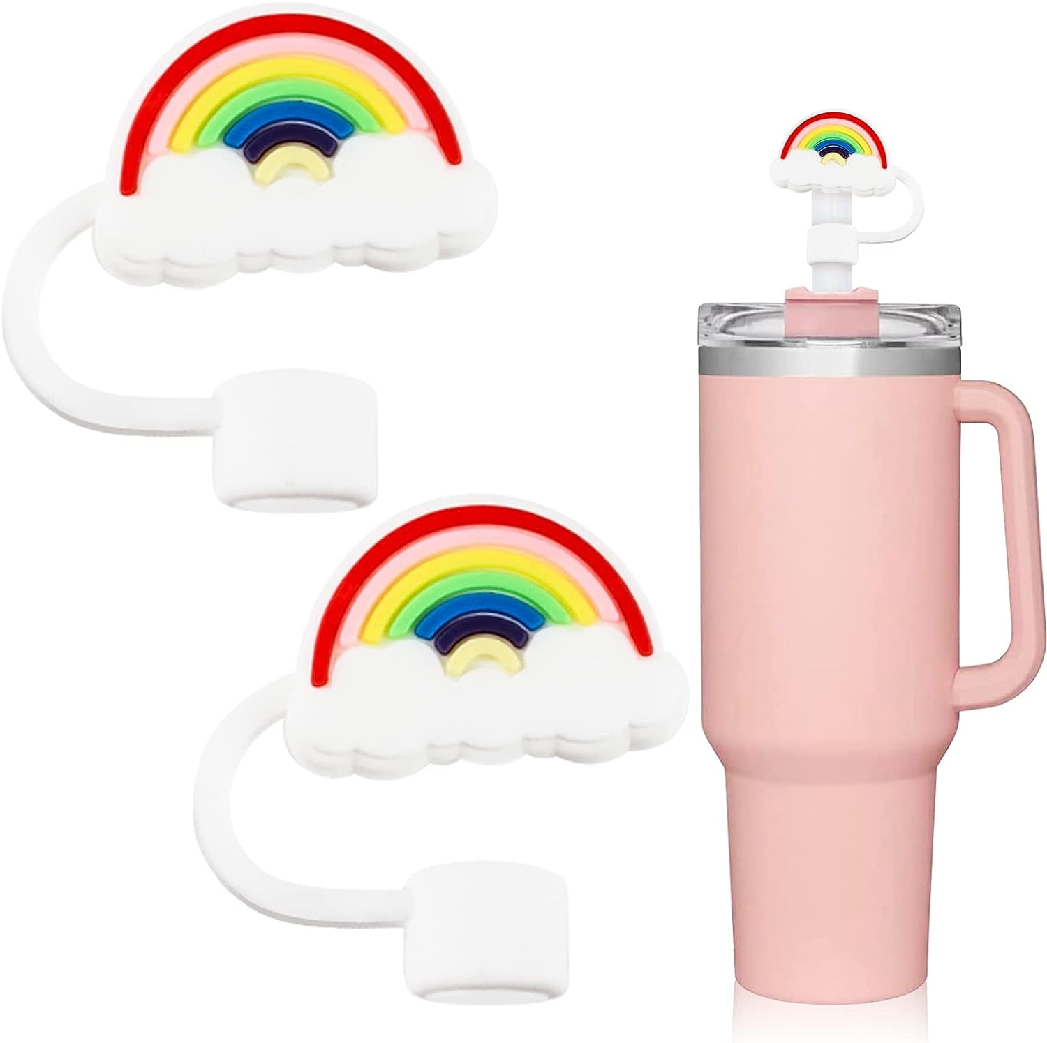 Straw Tip Covers Compatible with Stanley 40 OZ Tumbler Cups, Reusable ...