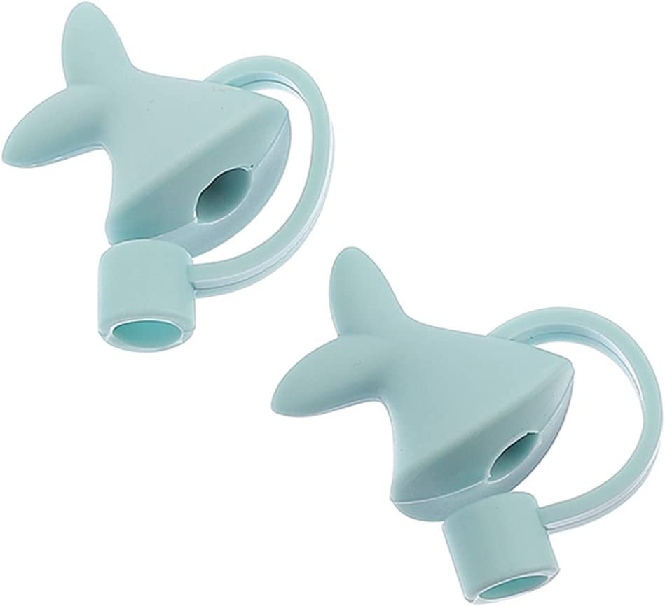Straw Tips Caps Straws Tips Covers Silicone Tips Covers Fish Tail ...