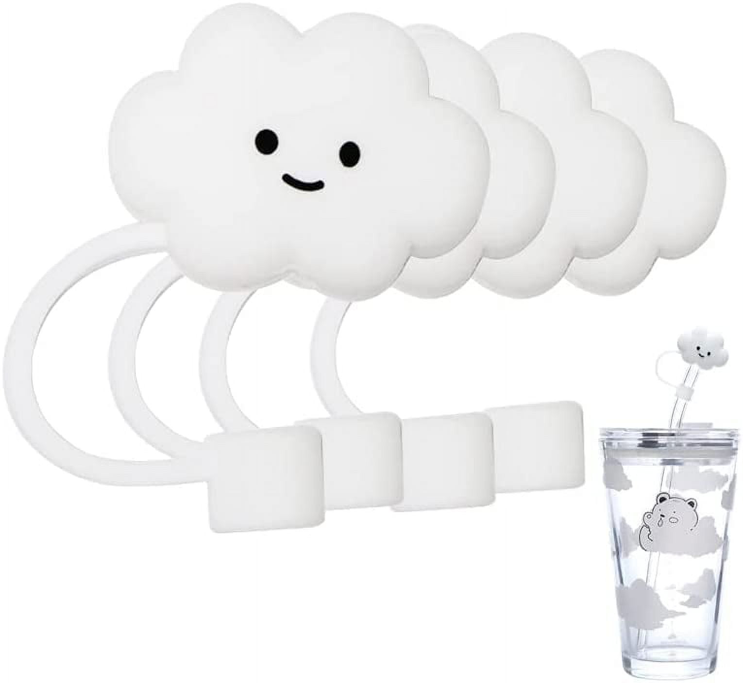 Straw Tips Cover,Straw Covers Cap for Reusable Straws Cloud Shape Straw ...