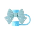 Straw Topper Cute Bow Straw Straw Cover Cap Proof Straw Topper Reusable ...