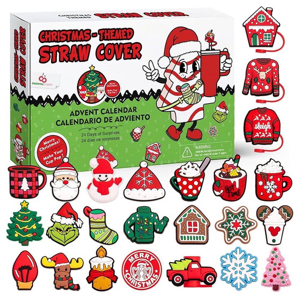Straw Toppers Advent Calendar 2024 | 24 Days Christmas Countdown ...