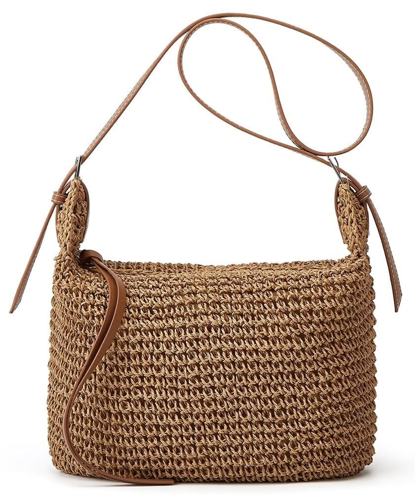 Straw Tote Bag Summer Straw Beach Bags For Women Handwoven Purse Large ...