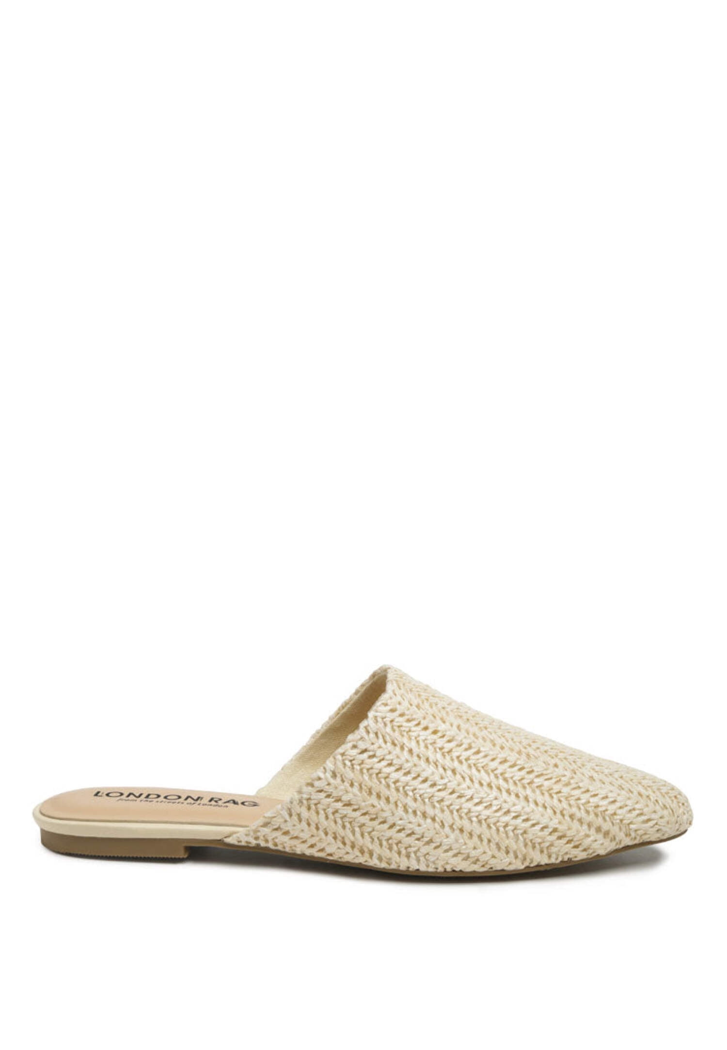 Straw Very Woven Raffia Mules - Walmart.com