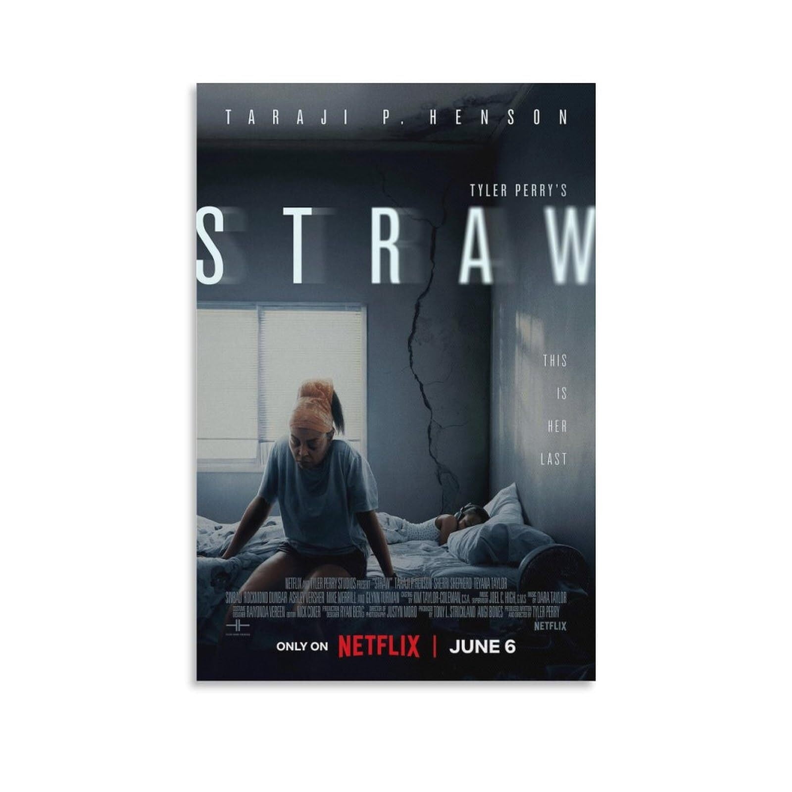Straw - Vintage Blockbuster Movie Poster 2025 New Movie Poster Canvas ...