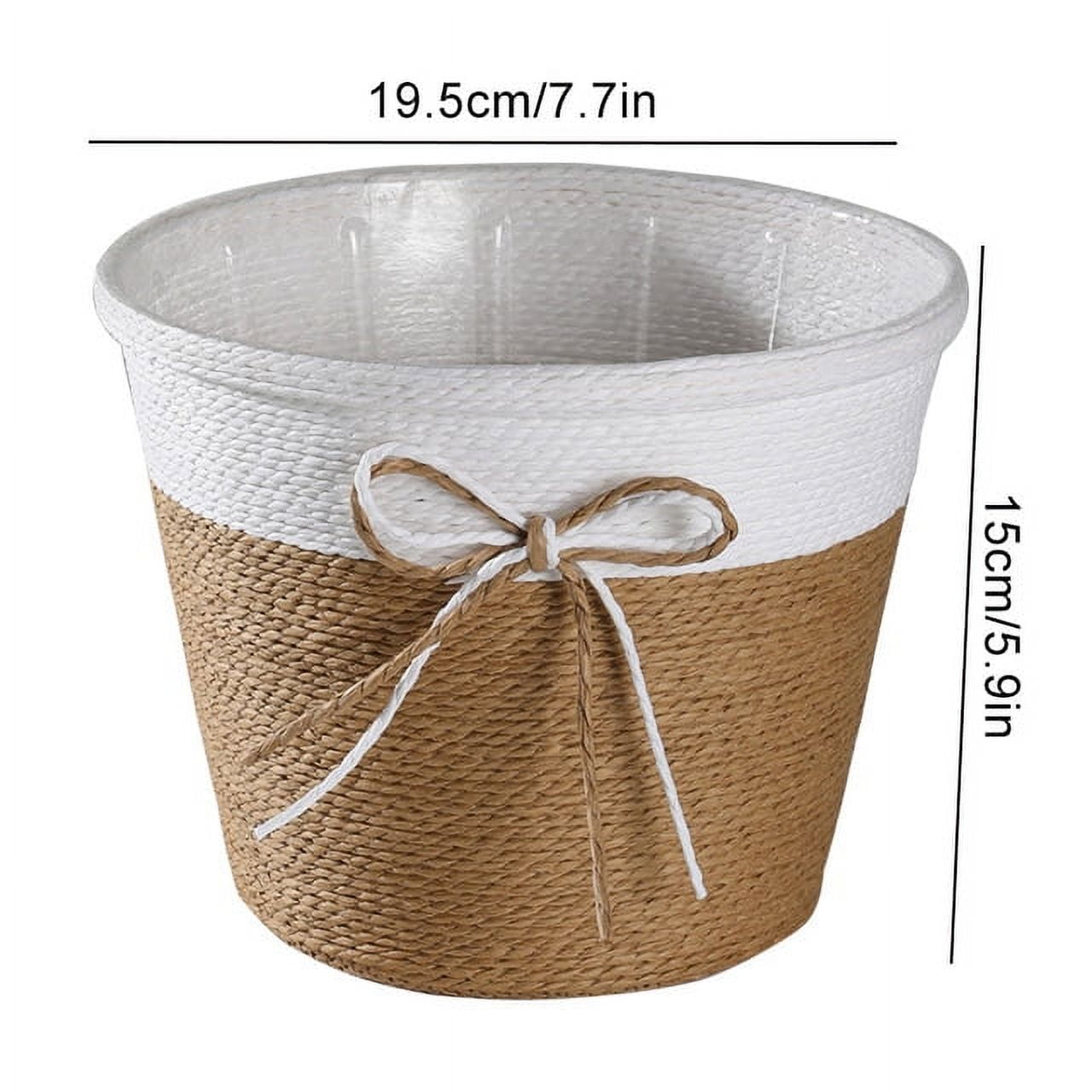 Straw Weaving Flower Plant Pot Indoor Outdoor Flower Pot Cover Plant ...