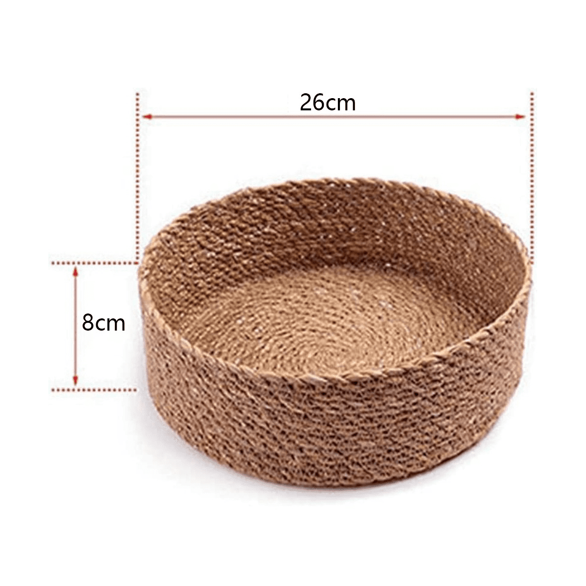 Straw Woven Basket Laundry Hamper Wear- Snacks Toys Storage Bag ...