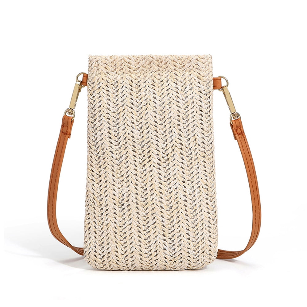 Straw cross body bag, beach bag - Walmart.com