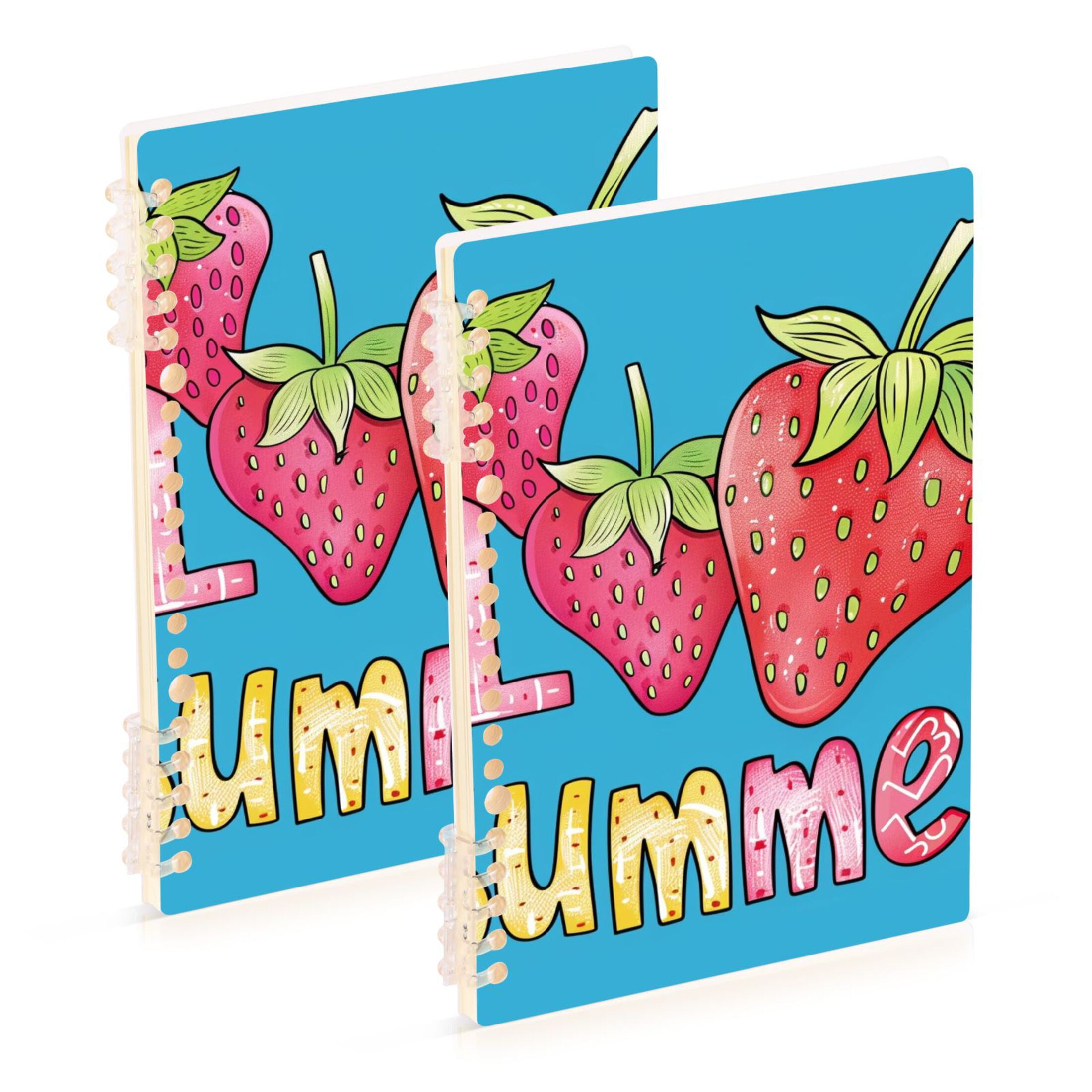 Strawberries Summer Ring Binder Notebook Journey Note Diary College ...