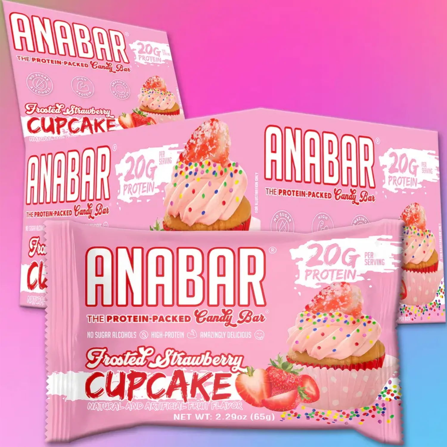 Strawberry Anabar Protein Bar 12 pack - Walmart.com