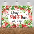 Strawberry Backdrop Berry Sweet Baby Shower Party Background Fruits ...